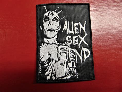 Alien Sex Fiend Embroidered Patch Gothic Rock Uk 3989 Metal
