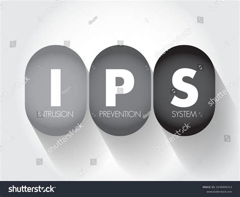 Ips Intrusion Prevention System Network Security Stock Vector Royalty