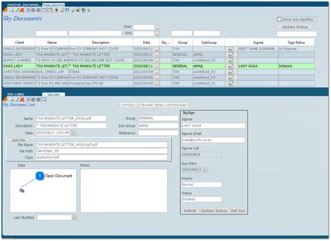 Document Storage Enquiry