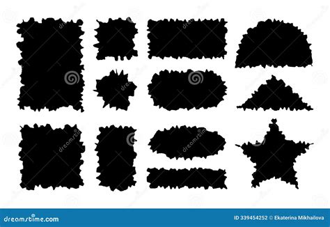Scallop Frame Set Different Wavy Shapes With Squiggly Edge Border Zig Zag Stamps Or Wiggle
