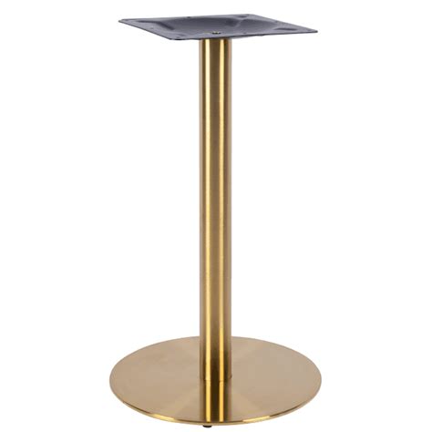Zeus Round Vintage Brass Table Base Small Tablesandtops