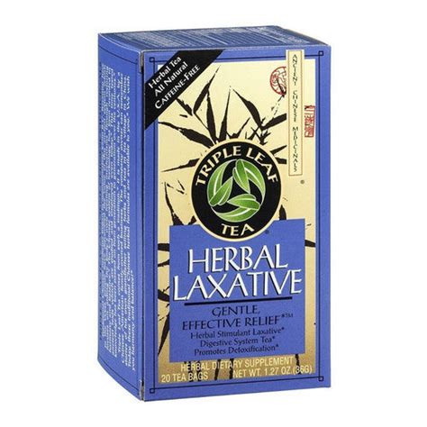 Buy Herbal Laxative Tea 20 Bags By Triple Leaf Tea