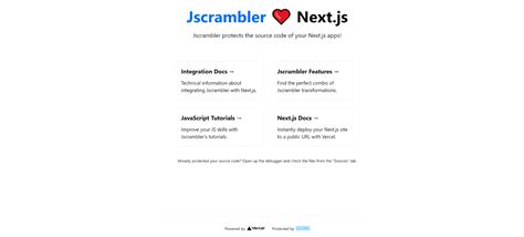 Protect Next Js Apps With Jscrambler Javascript Source Code