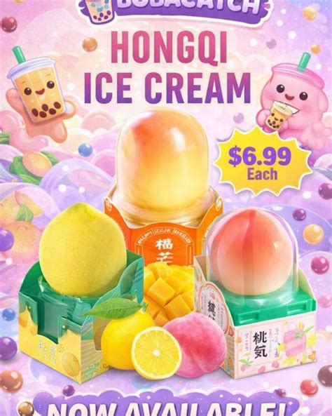 Boba New Sweet Drop Hongqi Ice Cream Just Landed At Bobacatch 🍦🔥