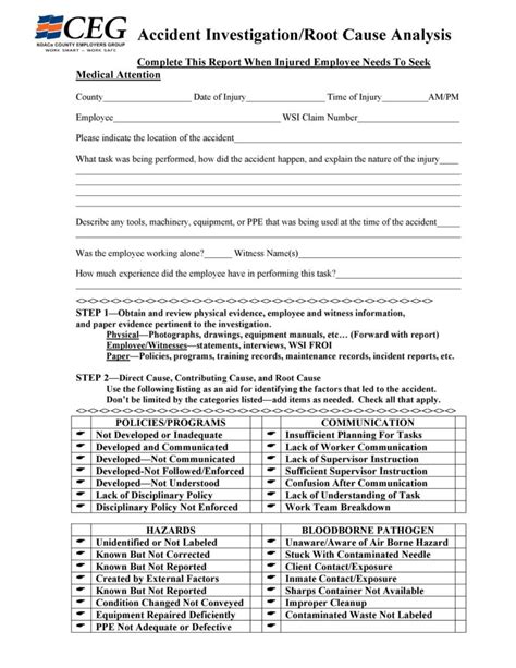 40 Effective Root Cause Analysis Templates Forms And Examples