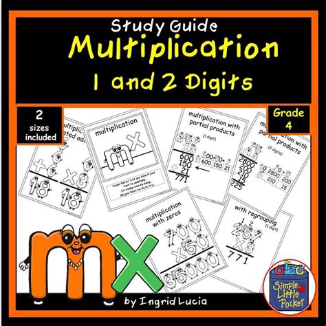 Partial Products And Regrouping Multiplication Study Guide Study