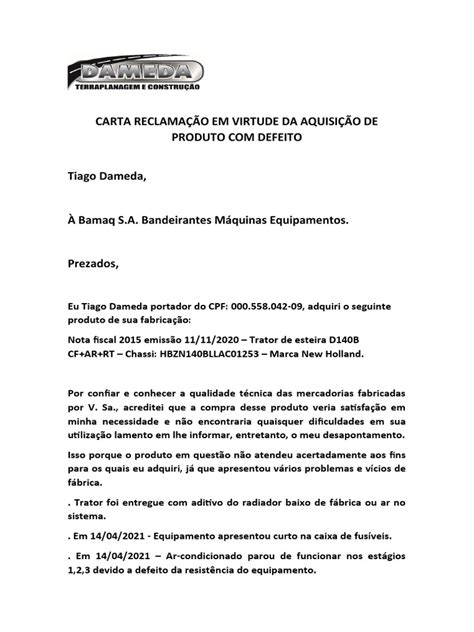 Reclamação De Produto Defeituoso Em Manaus Pdf