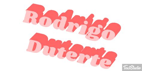 Rodrigo Duterte Celebrity Animated  Logo Designs