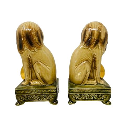 Vintage Andrea By Sadek Foo Lions A Pair Chairish