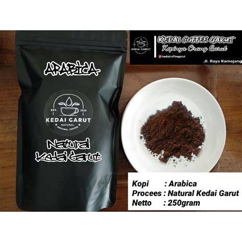 Jual Natural Kedai Coffee Garut 250gram Indonesia Shopee Indonesia