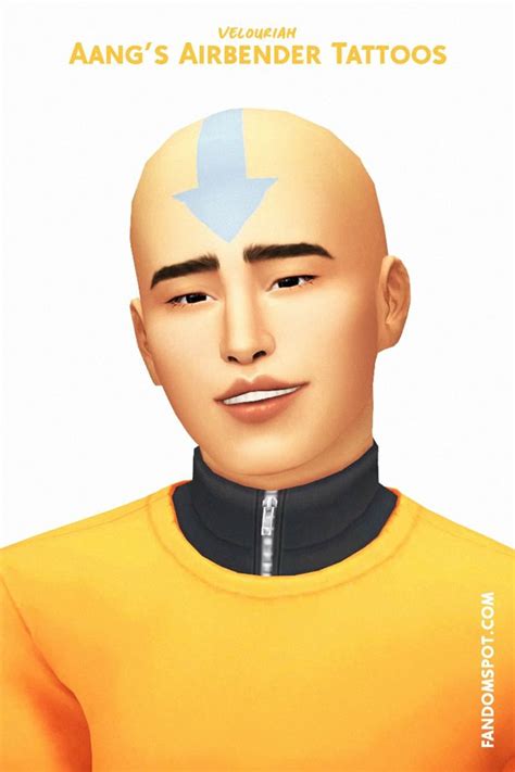 Avatar Aangs Airbender Tattoos And Scars Sims 4 Cc In 2024 Sims 4