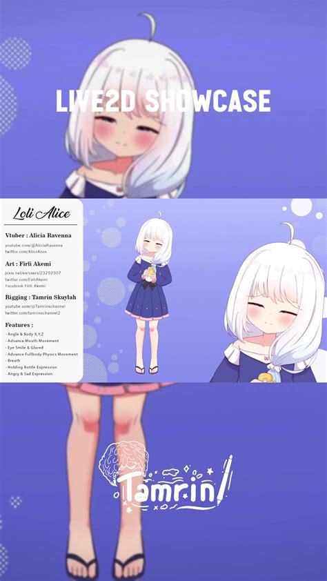 Live2d Showcase Vtuber Alicia Ravenna Tiktok