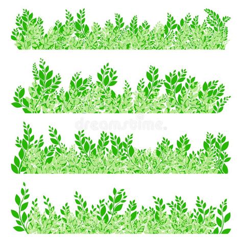 Green Leaves Border Eps 10 Stock Vector Illustration Of Still Leaf