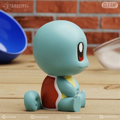 3d File Squirtle Gleam Chibi Pokemon 🐉・3d Print Object To Download・cults