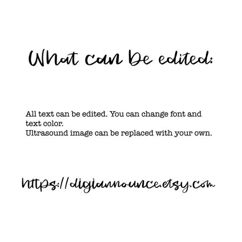 Pregnancy Announcement Digital Etsy