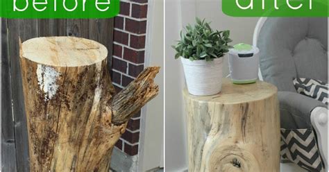 Fun With The Fullwoods DIY Tree Trunk Table