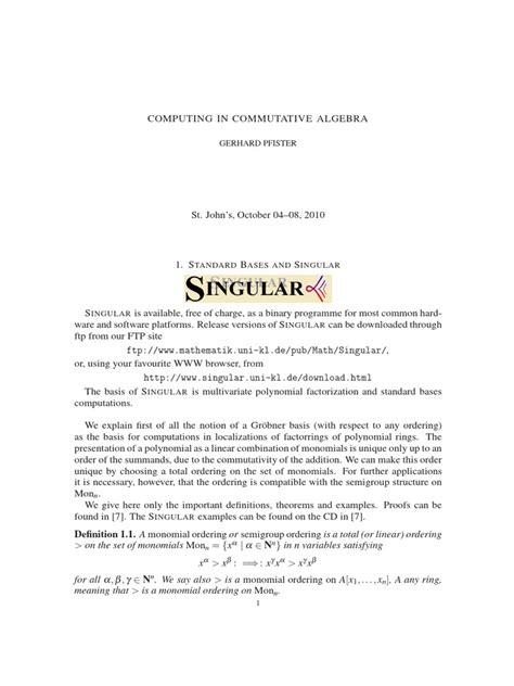 1 Compting App Comtativ Algebre Pdf Basis Linear Algebra Geometry