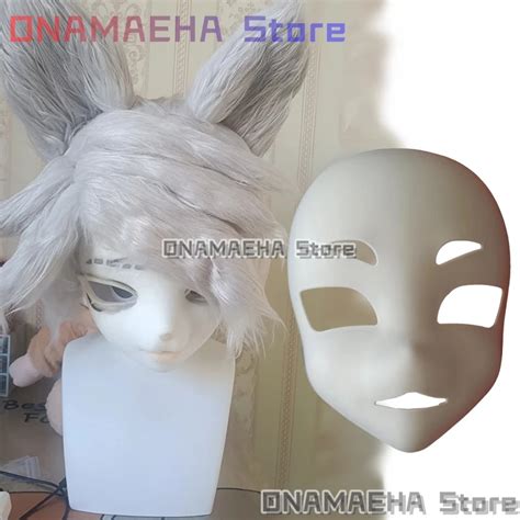 Kigurumi Furry Cosplay Anime Gato Cabeza De Zorro Máscara De Calavera