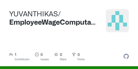 GitHub YUVANTHIKAS EmployeeWageComputation