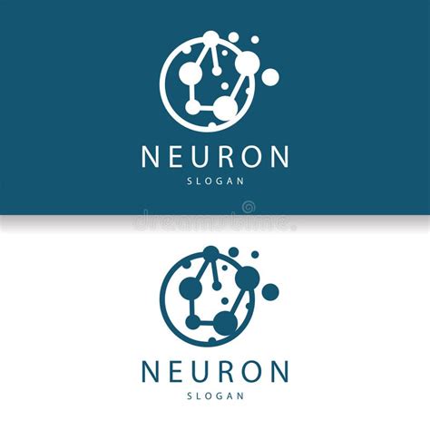 Neuron Logo Neuron Nerve Or Seaweed Vector Abstract Molecule Design