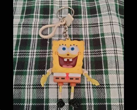 Spongebob Squarepants Keychain Figure Nick Jr Nickelodeon Posable Arms £12 43 Picclick Uk