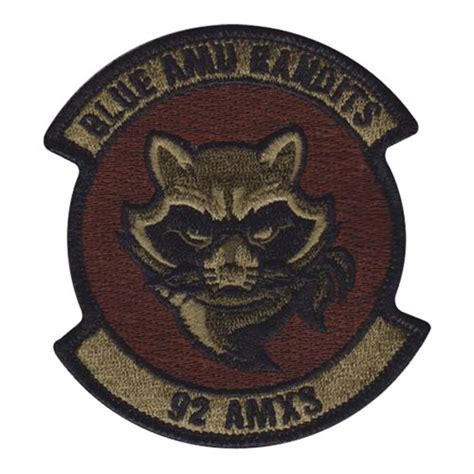 92 Amxs Blue Amu Bandits Ocp Patch 92nd Aircraft Maintenance Squadron