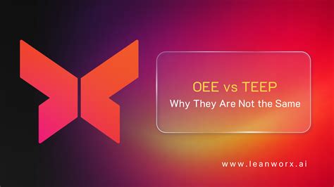 Oee Vs Teep Why They Are Not The Same