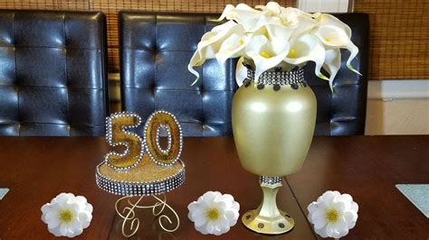 50th Anniversary Table Centerpiece 50th Anniversary Table