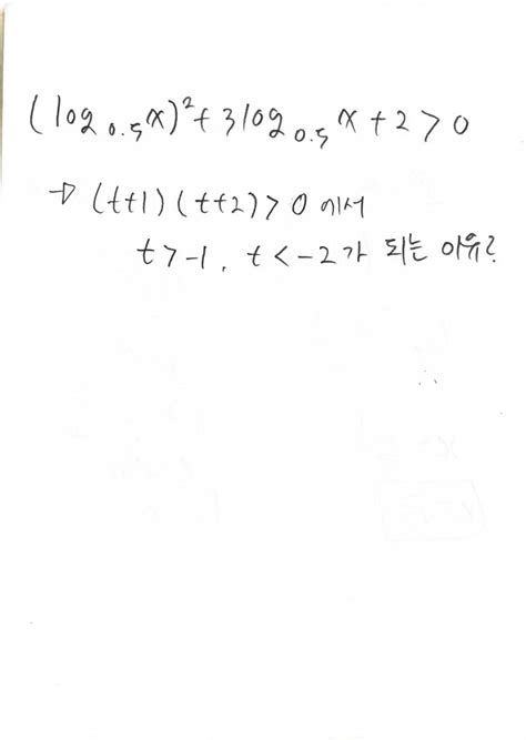 수1 로그함수 문제 풀이 부탁드립니다 지식in