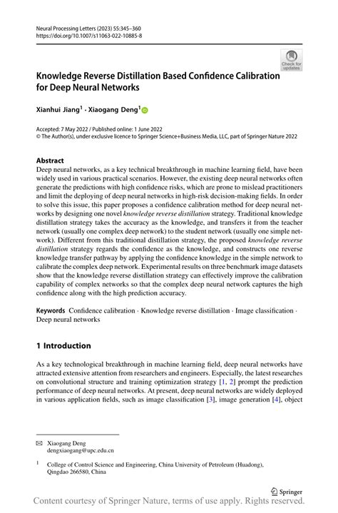 Knowledge Reverse Distillation Based Confidence Calibration For Deep