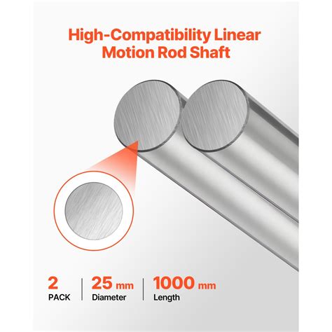 Vevor Rod Linear Rail Shaft Sfc25 25×1000mm Hrc58 62