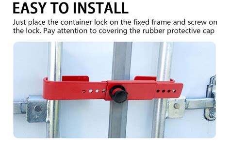 Qzattcaen Steel Cargo Door Lockshipping Container Lock With 2 Tubular