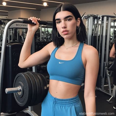 Dua Lipas Transformation After 3 Years Of Gym Stable Diffusion Online