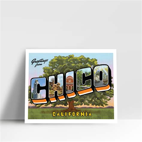 Greetings From Chico Poster Print Upper Park