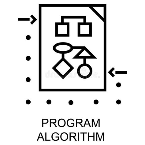 Program Algorithm Icon Vector Icon Design Stock Illustration