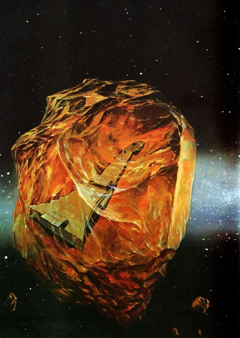 Small Futuristic Spaceman Standing Before A 500ft Tall Glowing Cubic