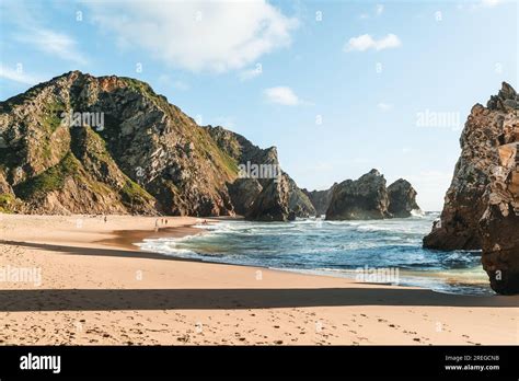 Praia Da Ursa Beach At Sintra Cascais Natural Park In Portugal During