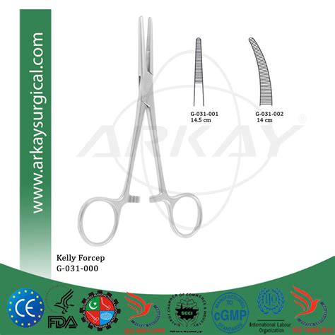 Kelly Forceps Size 14 14 5 Cm Arkay Pak
