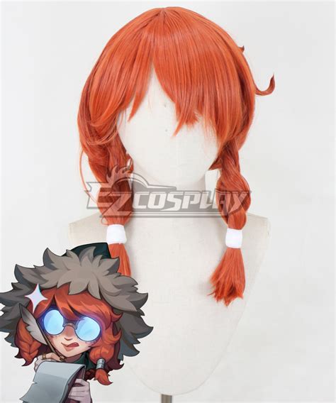 League Of Legends Lol Aurora Red Cosplay Wig