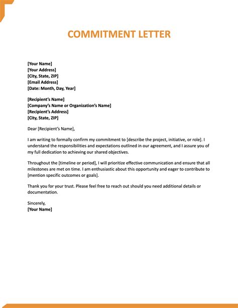 Commitment Letter Format Best Resignation Letter For Teachers Top 5