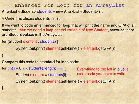 Ppt Enhanced For Loops For Each Loops Powerpoint Presentation Free