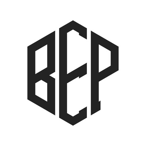 Premium Vector Bep Logo Design Initial Letter Bep Monogram Logo Using