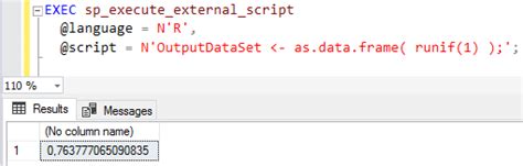 Generate Random Numbers Using R Script On Sql Server