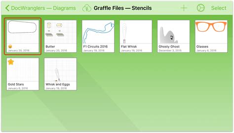 Omnigraffle 27 For Ios User Manual Using And Creating Stencils