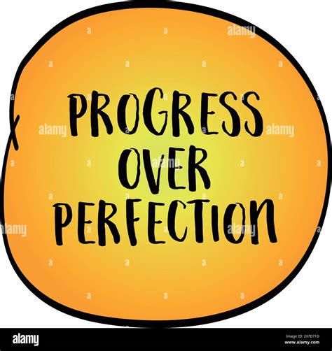 Progress Over Perfection Inspirational Note Productivity And Personal