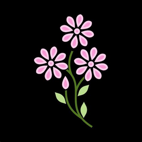 Flower Element Premium Vector