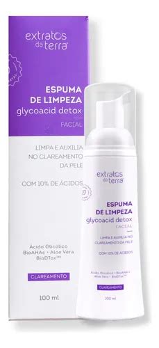 Extratos Da Terra Espuma De Limpeza Clareadora Glyco 100ml Frete Grátis