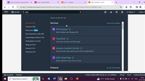 Aws Lambda Function With Dynamodb And Api Gateway Youtube