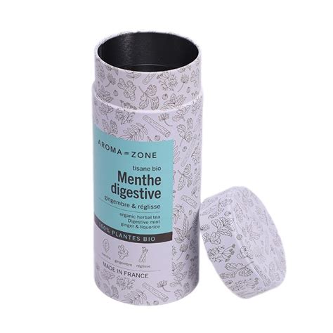 Customized Cylinder 200 Gram Herbal Scented Tea Tin Can Loose Leaf Tea Tin Canister Wholesale