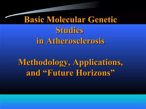 Molecular Genetics Ppt